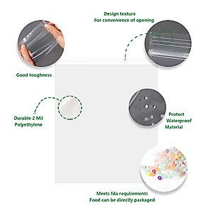 500Pcs Mini Ziplock Bags 2 x 2 Inches | Small Ziplock Bags | Tiny Ziplock Bags | Small Plastic Bags | Small Jewelry Bags | Small Zip bags | Plastic Bags for Jewelry