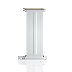 Vetroo White Premium PCIe 4.0 x16 Riser Cable, EMI Shielded High-Speed Flexible Extender PCI Express Gen 4 for Graphics Card (White)