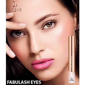 LAQENE Luxury Line: Mascara - Nourishing & Fabulous. Makes You Look Unforgettable. Smooth and Creamy Texture. Long Lasting Black Waterproof - Vegan And Cruelty Free.