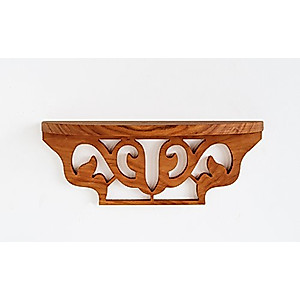 Jonathan Alden Solid Cherry Floating Shelf, for Spices, Photos, Entryways & More (Revival)