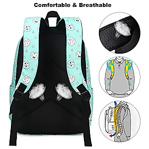 Esfoxes Frog Girls Backpack for Elementary Middle School, Kids Teens School Bag Women College Bookbag Laptop Backpacks