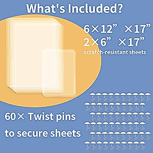 Cat Scratch Furniture Protector, Anti Scratch Furniture Protector, Couch Protector, 6pack 17 X 12 Inches & 2pack 17 X 6 Inches Furniture Protectors from Cats