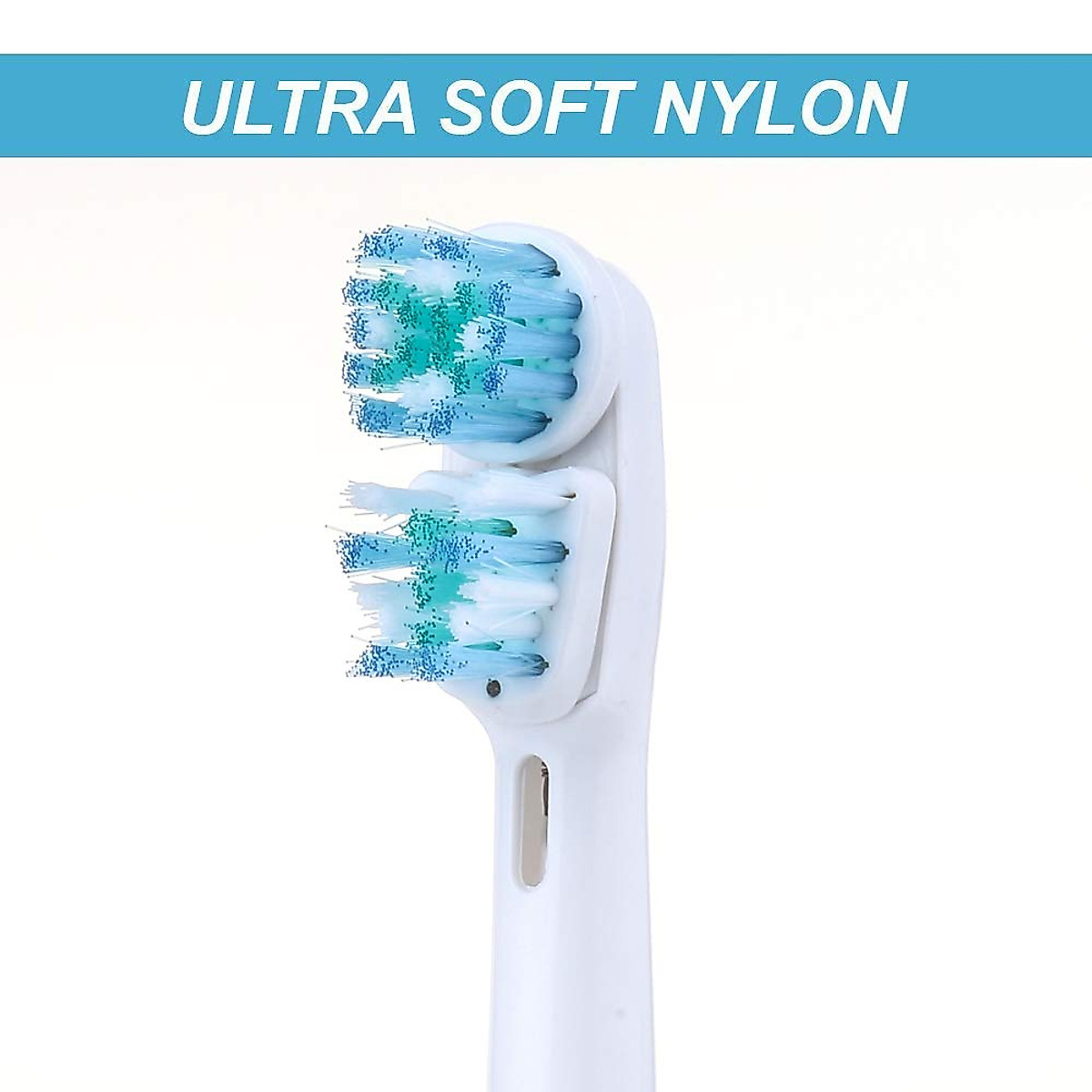 Oralfit Electric Toothbrush Heads Replacement for Oral B, 8 pcs Brush Heads Compatible with Braun Dual Clean 3D Excel Advance Power Smart Series Pro-Health