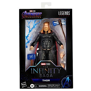 Marvel Hasbro Legends Series 6-inch Scale Action Figure Toy Thor, Infinity Saga Character, Premium Design, Figure and 5 Accessories