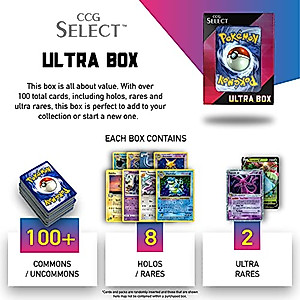 CCG Select Ultra Box | 100 Cards with 2 Guaranteed Ultra Rares | Plus 8 Holo or Rare Cards | Compatible with Pokemon Cards