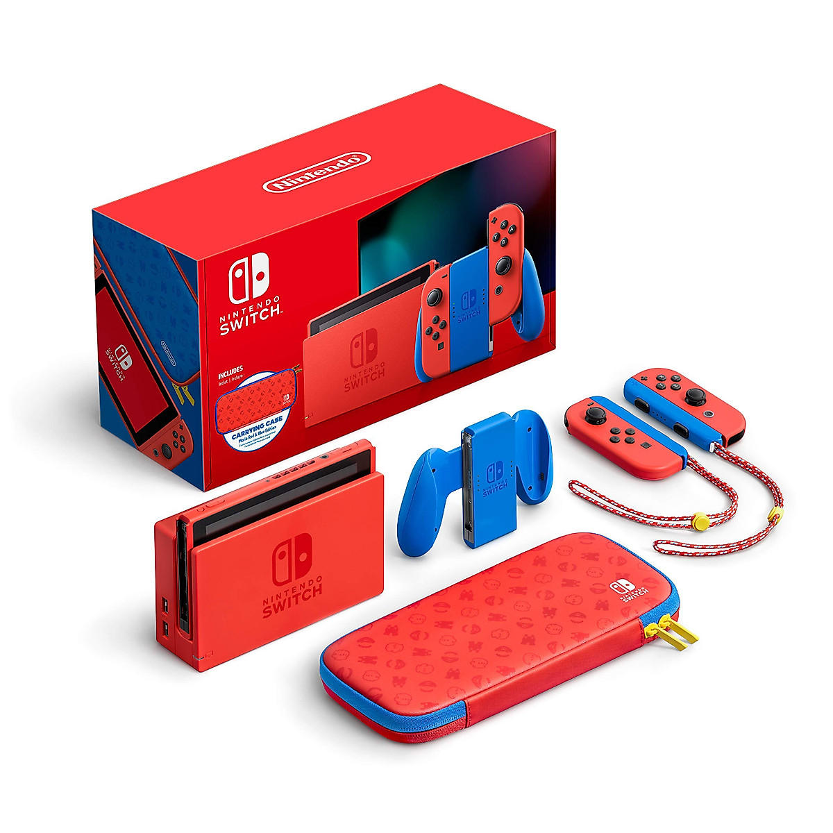 Nintendo Switch - Mario Red & Blue Edition - Switch (Renewed)