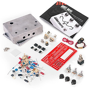StewMac Ghost Drive Overdrive Pedal DIY Build Your Own Kit, With Bare Enclosure, Based on Klon Centaur (12254)