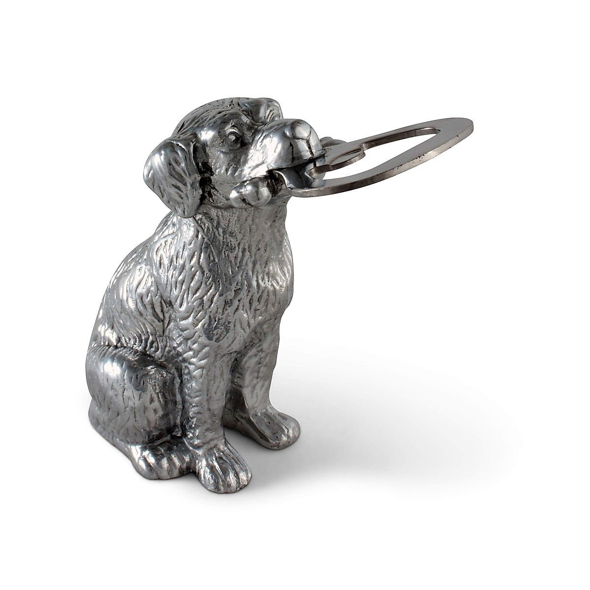 Arthur Court Designs Aluminum Labrador Hunting Dog Bottle Opener Forged Stainless Steel Head 4.5 inch Tall