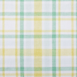 Martha Stewart Valley Plaid Kitchen Towel 2-Pack Set, Yellow, 16"x28"