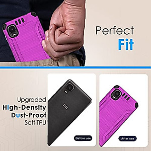 HRWireless Compatible for TCL A3 A509DL Phone Case 5.5" (Not for X Version), TCL A3 Case with Premium Original Minimalistic Design for Shock Absorption, Accidental Drop, Scratche, Hybrid Unisex Cover