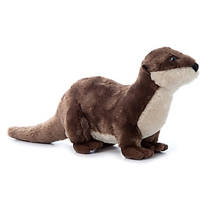 The Petting Zoo River Otter Stuffed Animal Running, Gifts for Kids, Wild Onez Zoo Animals, Running River Otter Plush Toy Running 18 inches