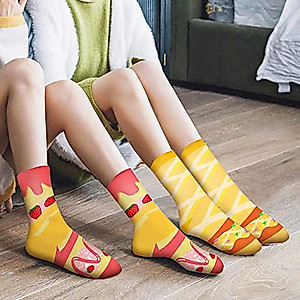 AGRIMONY Funny Donut Socks Box for Women Teen Girls Ladies- Funny Gifts Novelty Donut Gifts Food Fun Funky Cool Cute Crazy Silly Socks Birthday Gifts Ideas Christmas Stocking Stuffers (4 pairs)