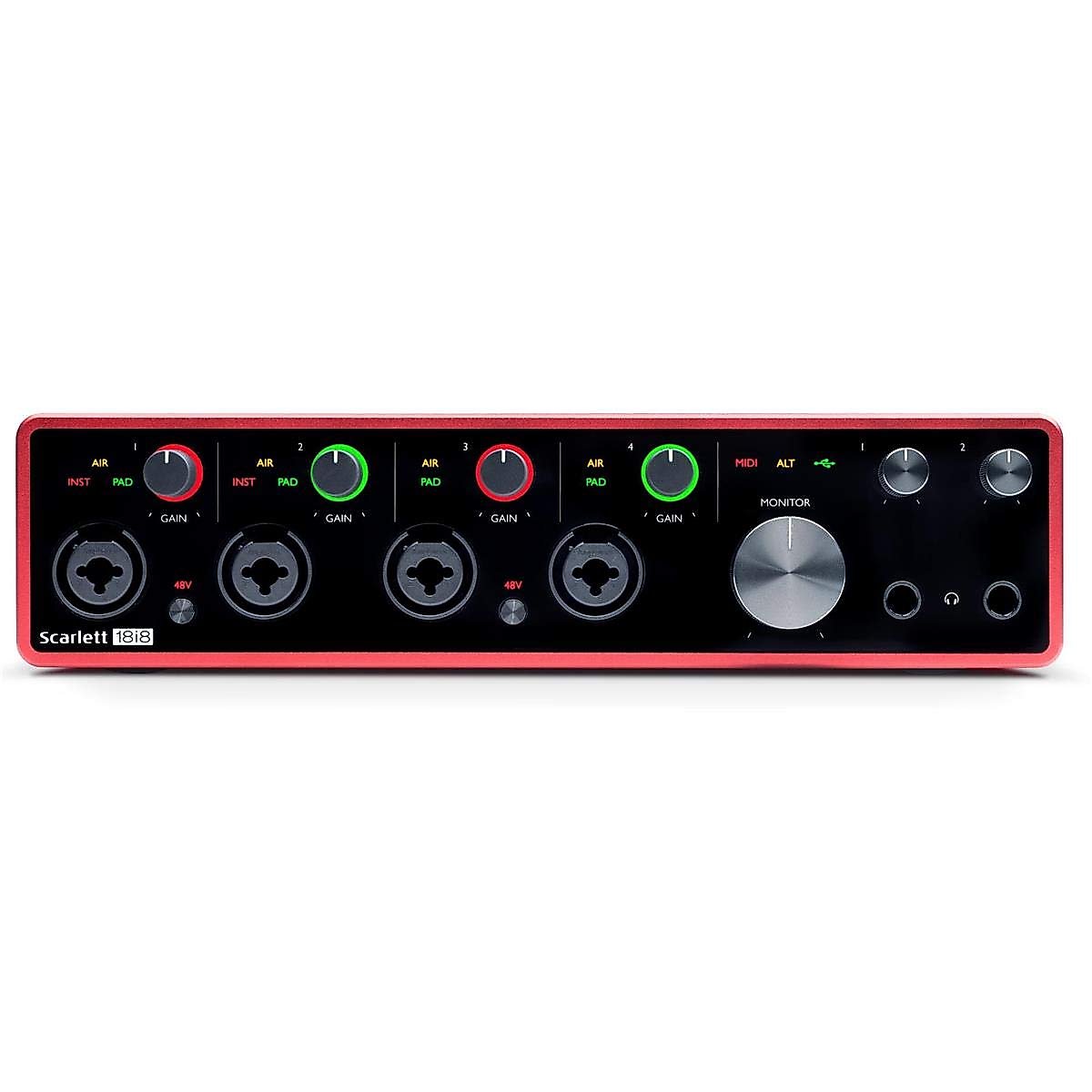 Focusrite Scarlett 18i8 3rd Gen USB Audio Interface for Recording, Producing and Engineering — High-Fidelity, Studio Quality Recording, with Transparent Playback