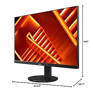 AOC U2790VQ 27-inch 4k UHD 3840x2160 HDMI DP Frameless IPS LED Monitor (Renewed)