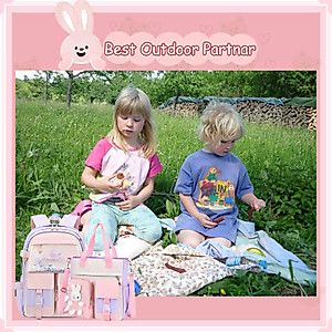 VIDOSCLA Kawaii Bunny Sequin Kids Girls Backpack Elementary Students Book Bag Primary School Bag for Teens