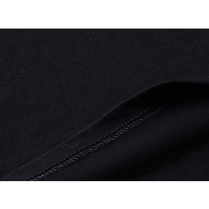 DANVOUY Womens V-Neck If My Mouth Doesn't Say It My Face Definitely Will T Shirt Black XX-Large