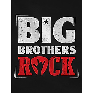 Tstars Rock N Roll Sibling Matching Outfits Siblings Big Sister Little Brother Shirts Outfits - Sis Rock/Bro Roll Baby NB/Kids 3T
