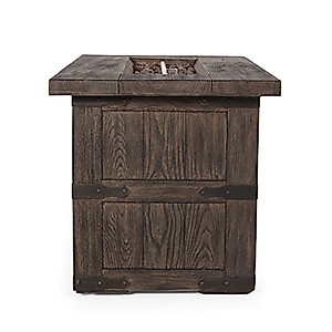 Christopher Knight Home Arnton Fire Pit, Wooden Brown
