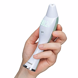 LOOKEE Breeze Infrared Forehead and Ear Thermometer for Adults, Kids, Babies, Infants | Touchless or Touch on Forehead | Medical Digital Fever Baby Thermometer with Large Front LED Display New Version