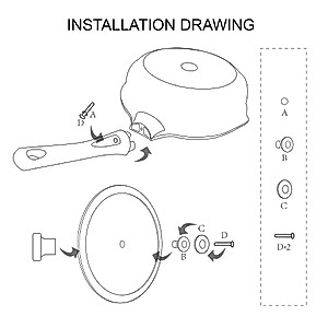 Vinchef Nonstick Skillet with Lid, 11In/5Qt Aluminum Deep Frying/Saute Pan with Lid and Heat Indicator, Anti Scratch and Anti Stain, Induction Compatible