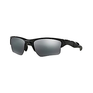 Oakley Half Jacket 2.0 XL, OO9154 (01) Polished Black/Black Iridium 62mm, Sunglasses Bundle with original case, and accessories (5 items)
