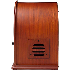 Crosley CR32D-PA Cathedral Retro AM/FM Tabletop Radio with Bluetooth Receiver and CD Player, Paprika