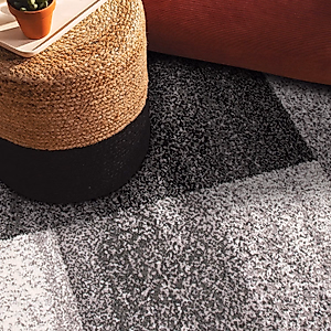 Rugshop Modern Distressed Boxes Area Rug 2' x 3' Gray