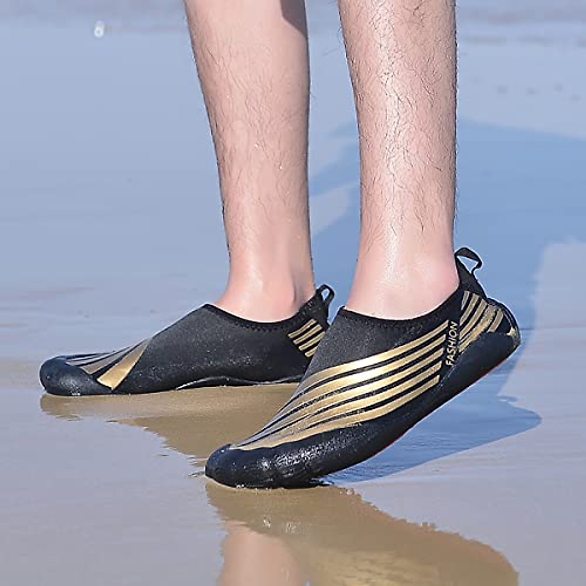 OYUXMAS Beach Water Shoes Women's Men's Fashion Men Shoes Summer Kayaking Water Shoes Barefoot Swim Shoes Quick Dry Aqua Socks Yoga Walking