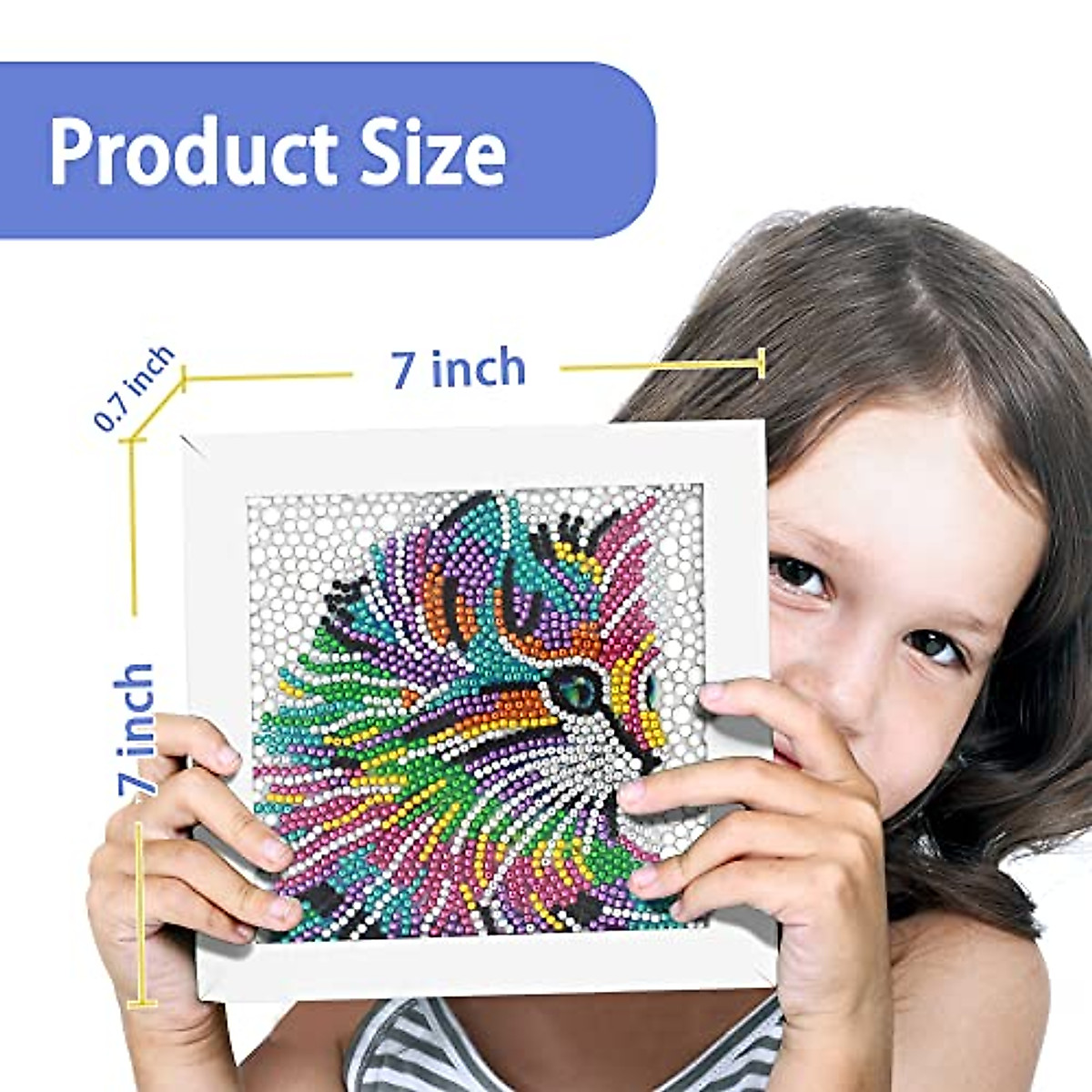 FURDOHAI 5d Diamond Art for Kids Suitable for Ages 6-12 Diamond Art and Crafts Creative Gift (cat)
