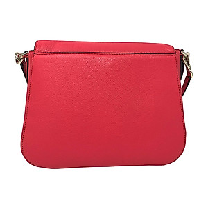 kate spade new york Jackson Soft Pebbled Leather Medium Flap Shoulder bag (Stop Light)