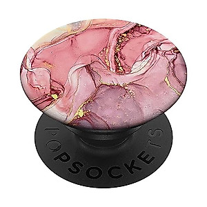 Rose Pink Abstract Illustration Pattern Phone Popper PopSockets Standard PopGrip