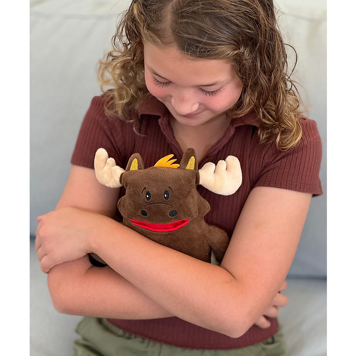 The Tooth Brigade Tooth Fairy Pillow | Fun and Interactive Stuffed Plush Toy with Large Pocket for Lost Teeth, Treasures, Prizes - Perfect for Kids, Boys, & Girls Gift (Twigs Moose)