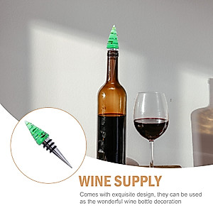 Hemoton 1pc Christmas Wine Corks Christmas Wine Stopper Wine Bottle Cover Easy to Use Wine Stopper Snowman Wine Stopper Crack-Proof Stopper Wedding Wine Cabinet Tool Sealer Gift Zinc Alloy
