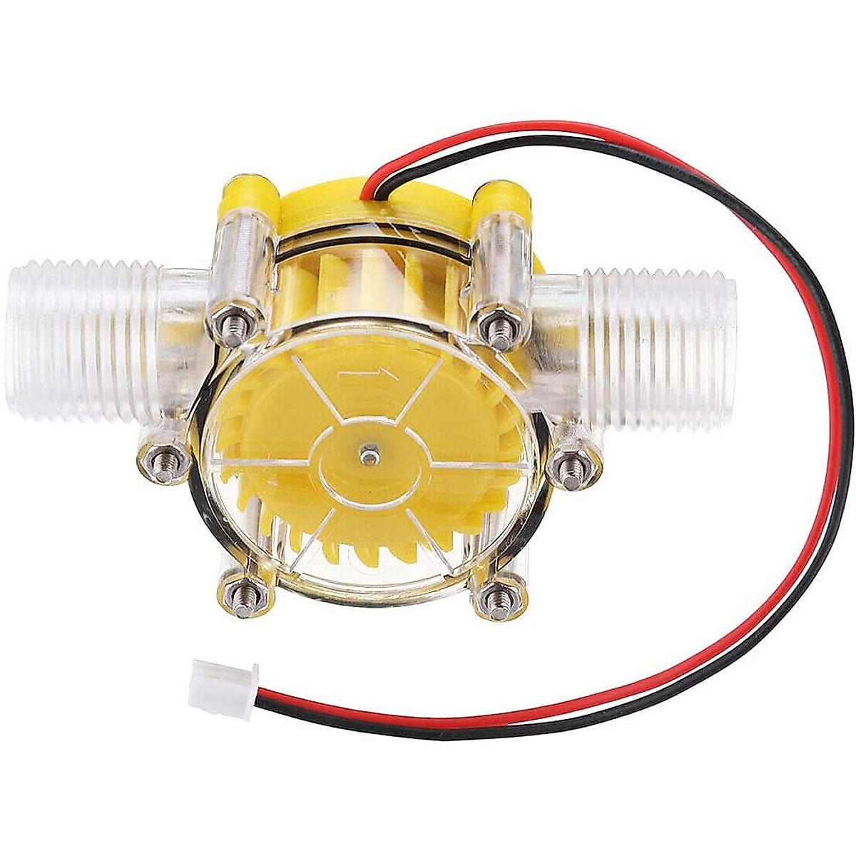 5pcs Water Flow Generator Turbine Generator Hydroelectric Micro Hydro Generator 1/2 Inch Portable Water Charger 10W (80V)