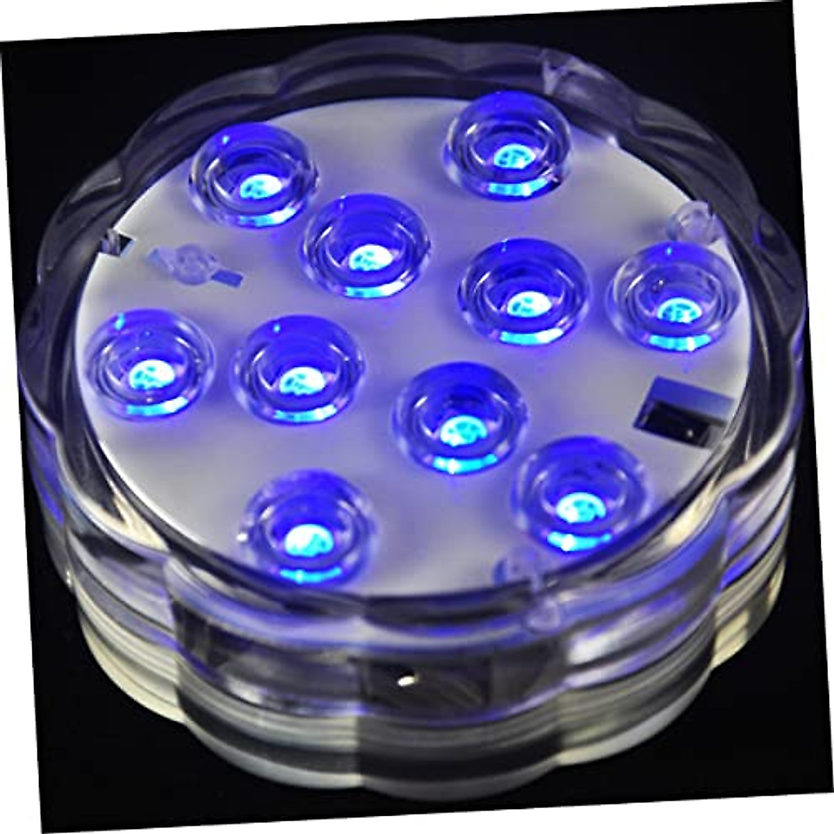 OSALADI 2 Sets Lighting LED Diving Hot Changing Submersible Underwater Aquarium Light Control Garden Aquariums Remote Pool Tub Fountain Pond Vase Fish Lamp with Decoration Base for Lights