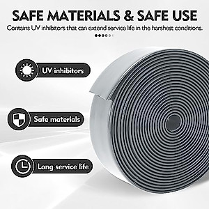 LukLoy 50ft Long Vinyl Straps for Patio Chairs Repair 2" Wide Patio Furniture Replacement Straps, Grey