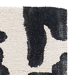 SAFAVIEH Dip Dye Collection 8' x 10' Beige / Charcoal DDY517E Handmade Modern Abstract Premium Wool Area Rug