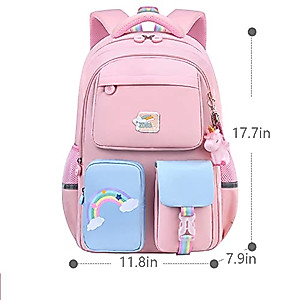 Girls Pink Unicorn Backpacks For School Kids Primary Rainbow Cute Backpack Multifunctional Bookbag