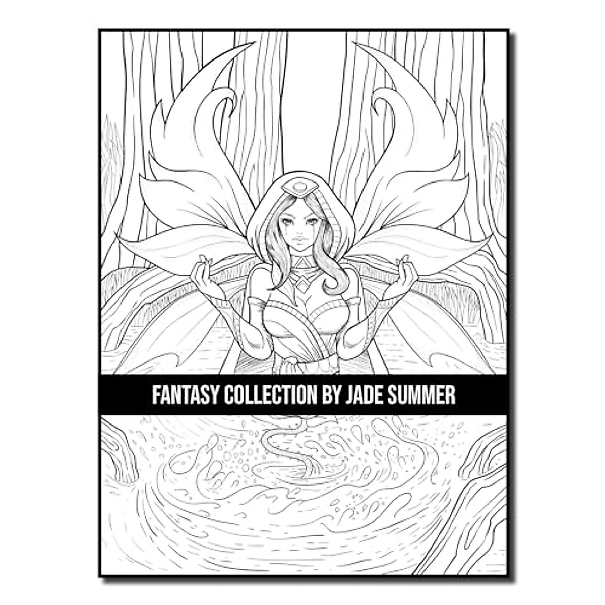 Fantasy Collection: An Adult Coloring Book with 100+ Incredible Coloring Pages of Mermaids, Fairies, Vampires, Dragons, and More!