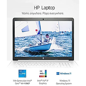 HP 17.3 Non-Touch Flagship Laptop 11th Gen Intel Core i5-1135G7 (Beats i7-1065G7) 32GB RAM, 1TB PCI-E SSD, 2TB Hard Drive, Long Battery Life, Barley8 USB DVD Accessories, Windows 10 Pro, Sliver