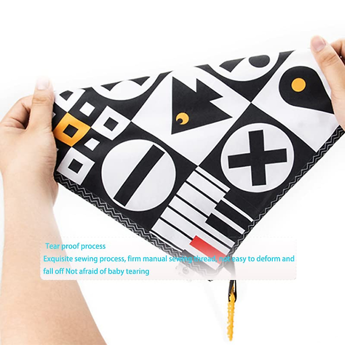 AIyMltd Baby Spiral Hanging Stroller, Black and White Car Seat Toys High Contrast Toy Newborn Sensory Plush Activity Toys for Bed Bassinet Crib Baby Carrier Gifts for 0 3 6 9 12 Months