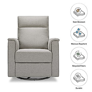 NAMESAKE Willa Recliner in Eco-Performance Fabric | Water Repellent & Stain Resistant Performance Grey Eco-Weave, 99.0 pounds