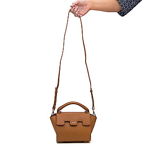 Mezzi Women's Mini Cosima Crossbody Bag Classic, Brulee