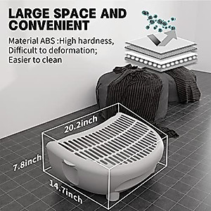 PETJC Cat Ramp Custom Fit for Litter Box, Reduces Tracking, Suitable for Elder Cats, Kitten and Cats with Limited Mobility