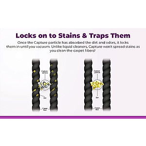 Capture Pre-Mist Soil Release for Carpet Dry Cleaner - Carpet Cleaning Pre Spray - Loosen Juice, Coffee & Wine Spill and Tough Rug Stains Eliminator - Multi-Purpose Cleaning Essentials - 24oz (2 Pack)
