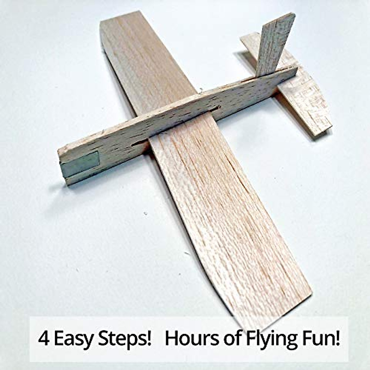 S&S Worldwide Balsa-Wood Top Gun Glider Model Planes. Assemble Planes and Decorate with Paints or Markers. Perfect for Field Days, Summer Camps, STEM Activities and Birthdays, Beige (Pack of 36)