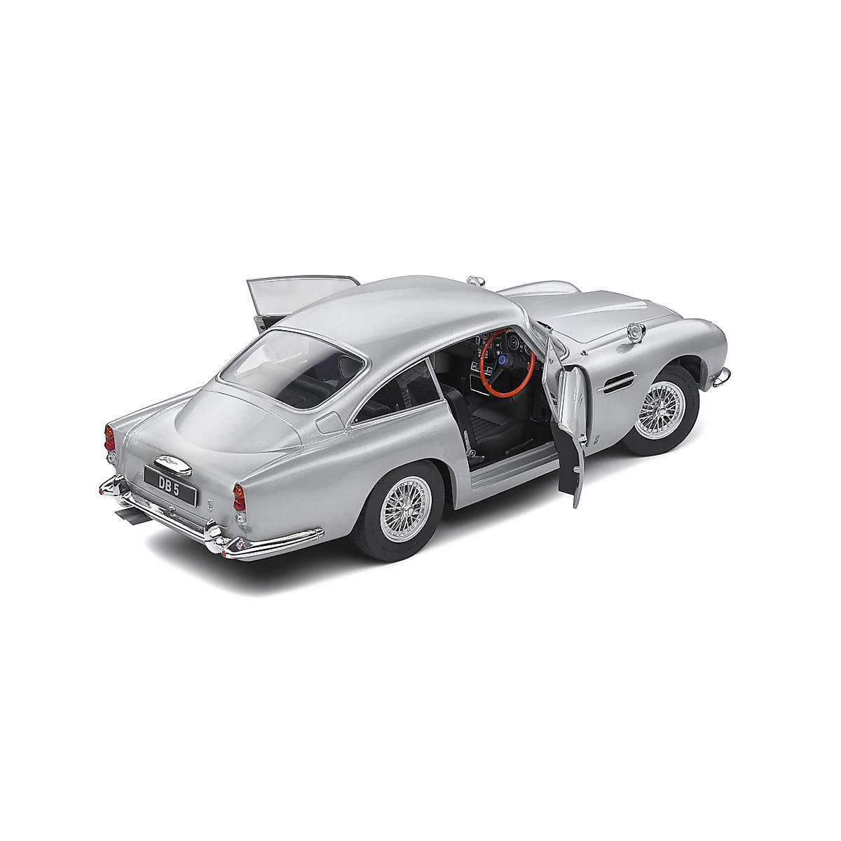 Solido S1807101 1:18 1964 DB5-Silver Birch Aston Martin Collectible Miniature car, Silver,Unisex Adult