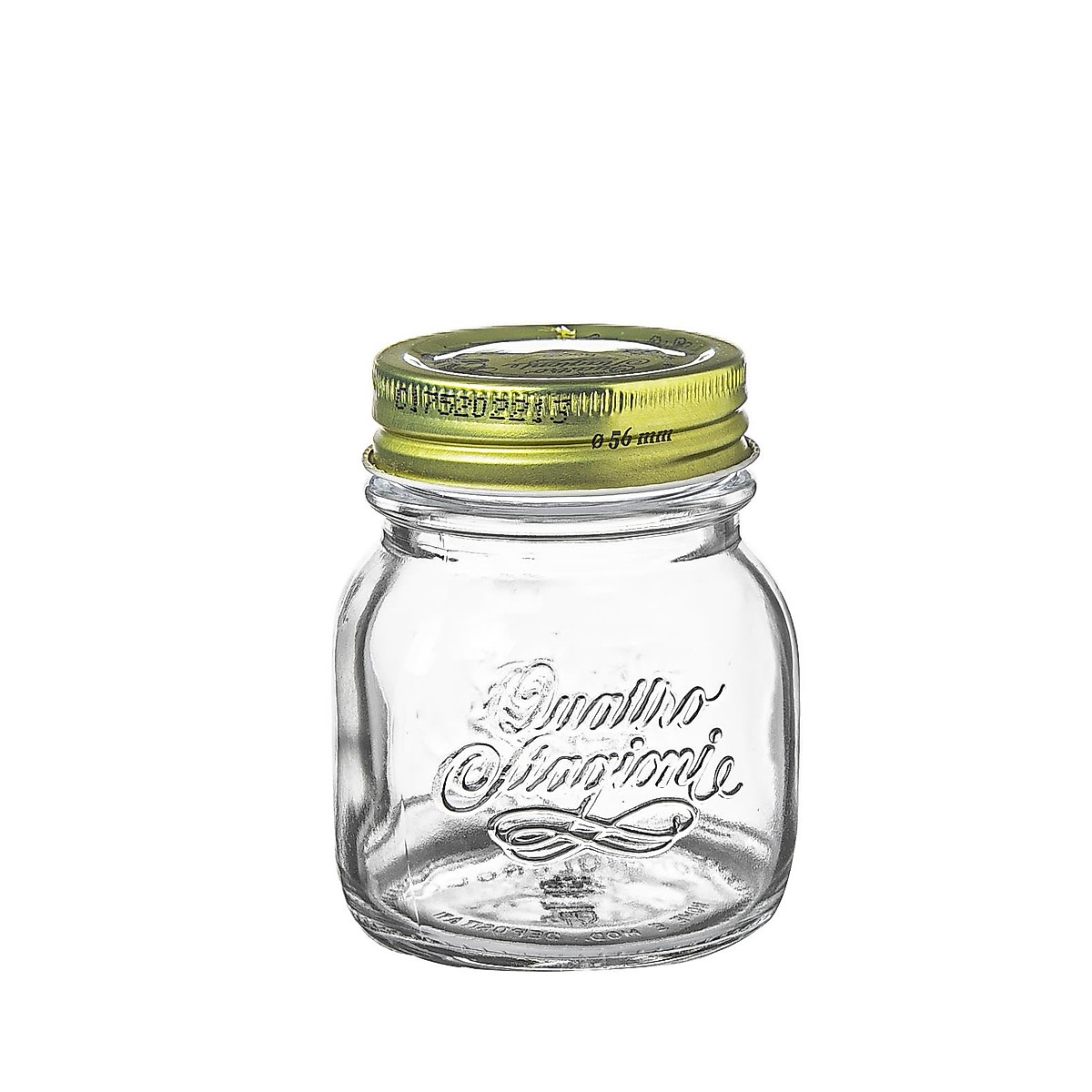 Bormioli Rocco Set Of 4 Food Preserve Jars With Airtight Screw Lid From Quattro Stagioni