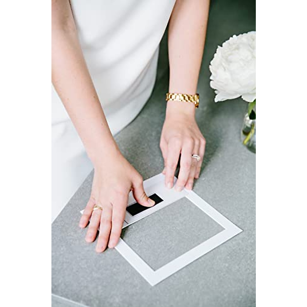 Reece Studio Thumbprint Sonogram Picture Frame, Gender Neutral Baby Keepsake Frame, Family Keepsake, With Included Ink Pad For Mom And Dad's Thumbprints