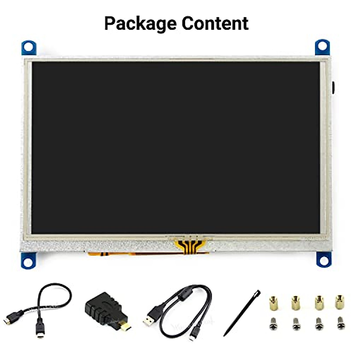 waveshare Raspberry Pi 800X480 5inch HDMI LCD G Resistive Touch Screen LCD HDMI Interface Supports Multi Mini-PCs and Multi Systems Raspberry Pi Banana Pi